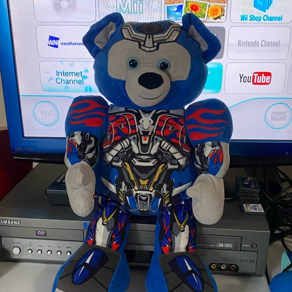 Toys | Build A Bear Transformers Optimus Prime Bear Babw Jointed Transforms 17 Stuffed | Poshmark